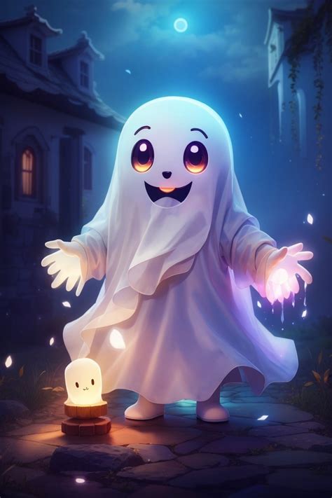 Download Ai Generated Ghost Cartoon Royalty Free Stock Illustration