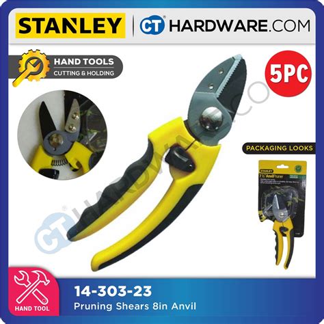 Stanley 14303 Pruning Shears 200mm 8 Anvil Tree Trunk Cutter 14