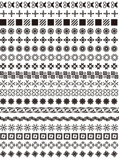 Geometric Lace Stock Vector Illustration Of Monochrome 36489201