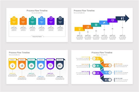 Process Flow Timeline Powerpoint Template Nulivo Market