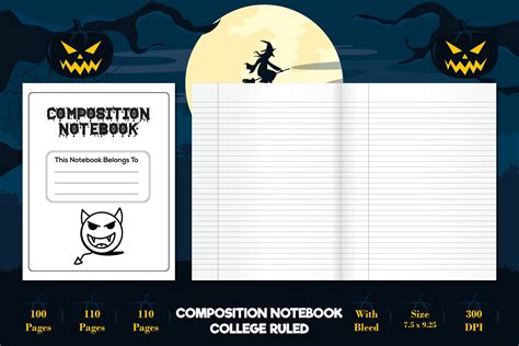 Composition Notebook College Ruled Graphic By Masudrana Creative Fabrica