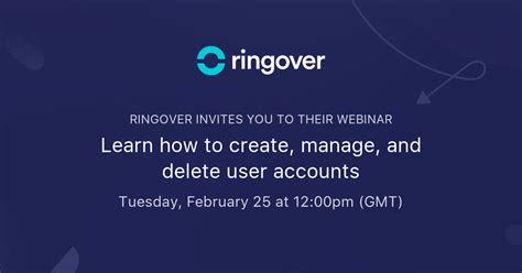 Learn How To Create Manage And Delete User Accounts Ringover