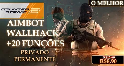 Cs2 Hack Privado Aimbot Wall E De 20 Funções Counter Strike Dfg