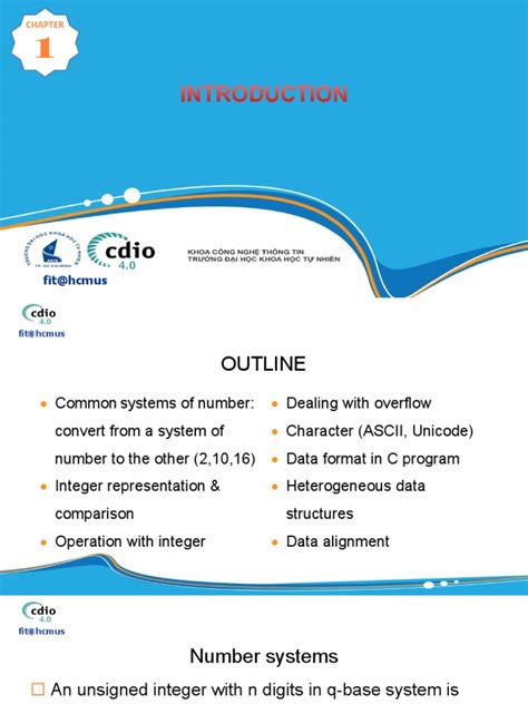 Chap1 Introduction Data Representation Pdf Integer Computer