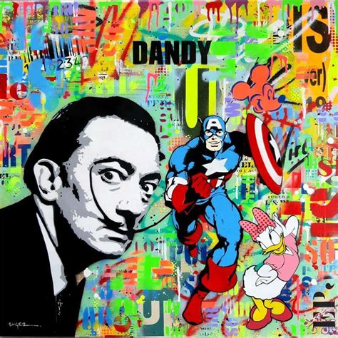 Peinture SALVADOR DALI par Euger Philippe Carré d artistes