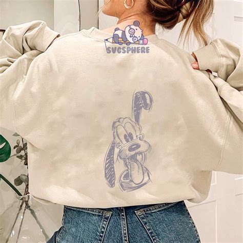 Pluto Svg Png Dxf Classic Pluto Sketched Vacation Shirts Sil Inspire