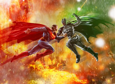 Son Of Krypton Vs Bat Of Gotham Wallpaperhd Superheroes Wallpapers4k