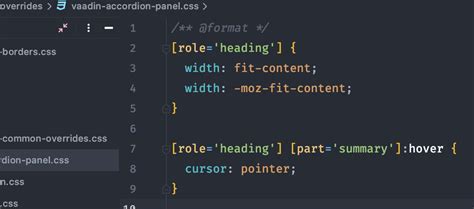 [accordion] styles overrides seem to mix with vaadin details · issue 412 · vaadin web
