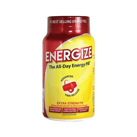 Energize™ Extra Strength Energy Pills All Day Energy 60 Tabs Klouds