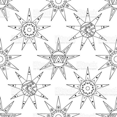 벡터 손으로 그려진된 완벽 한 패턴 장식 양식된 흑백 유치 해 낙서 스케치 스타일 그래픽 일러스트 레이 션 배경 장식 귀여운 손 그림입니다 선 도면입니다 패턴에 대한 스톡