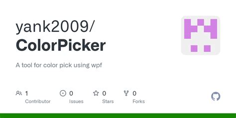 Github Yank Colorpicker A Tool For Color Pick Using Wpf