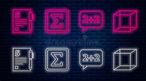 Set Line Geometric Figure Square Graph Schedule Chart Diagram Open