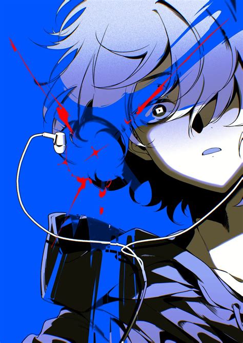 「じんさんのアルバム『blue Back』のジャケットイラスト描かせていただきまし」しづのイラスト