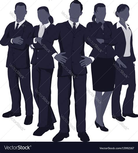 Young Dynamic Business Team Royalty Free Vector Image
