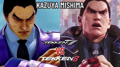 Tekken 8 Vs Tekken 7 Kazuya Mishima Comparison All Ending