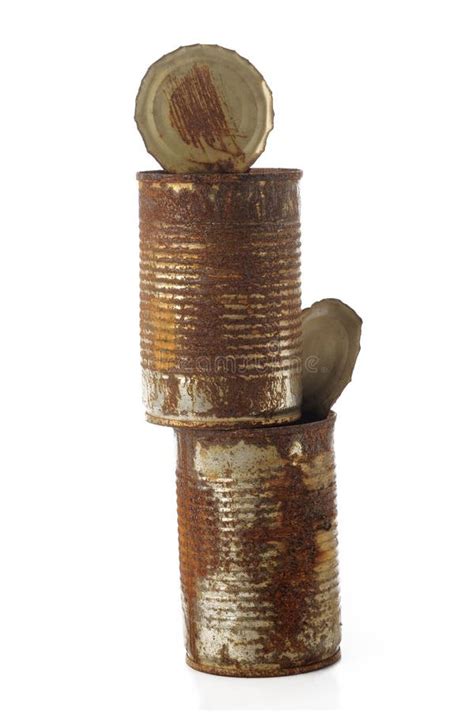 Rusty Tin Can Stock Photo Image Of Empty Trash Weathered 44523610