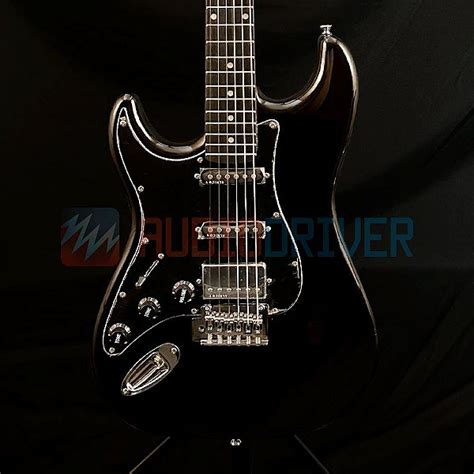 Guitarra Canhoto Strato Humbucker Alnico PHX ST H ALV Preta AudioDriver Instrumentos Musicais