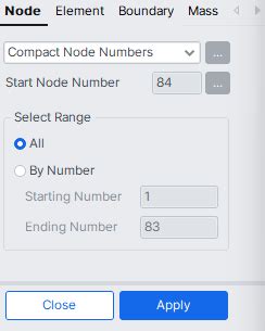 Compact Node Numbers Midas Support