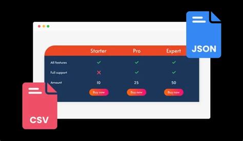 Comparison Tables Widget Free And Works On Any Website