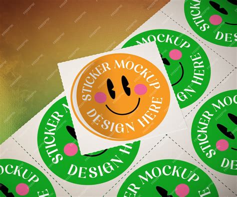 Modelo De Design De Adesivo Psd Premium