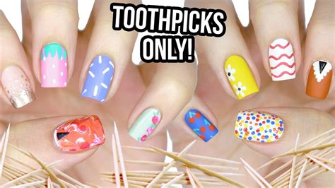 Nail Art Designs Using A TOOTHPICK The Ultimate Guide YouTube