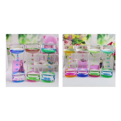 Drip Oil Acrylic Hourglass Desktop Colored Decorat Grandado