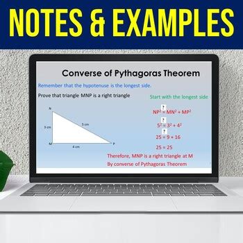 Pythagoras Theorem PowerPoint Presentation Lesson Middle School Geometry