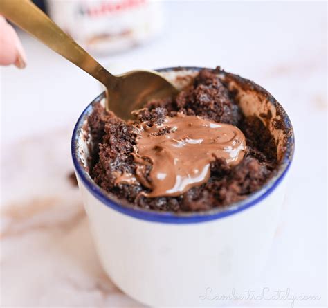 Nutella Mug Cake 3 Ingredients Lamberts Lately