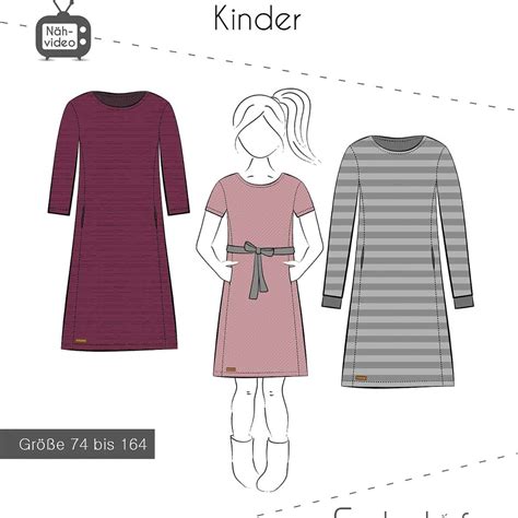 Fadenkäfer Papierschnitt Kleid MILA Mädchen Das Stofferl
