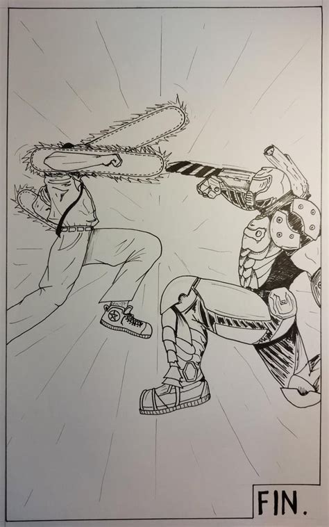 Doom X Chainsaw Man Comic I Made For Art Class R Doom