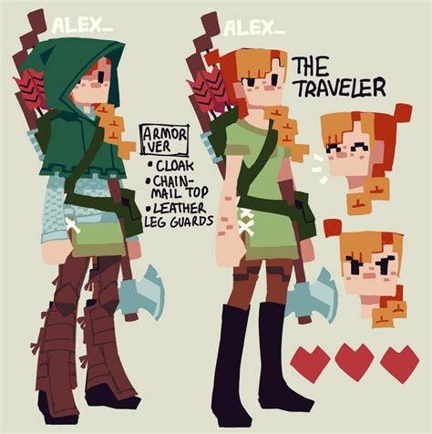Alex Minecraft Drawn By The Noodle Onebadnoodle Danbooru