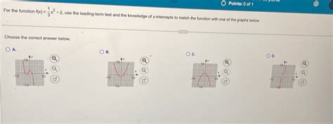 Solved Points 0 Of 1 For The Function Fx 13 X2 2 Use The
