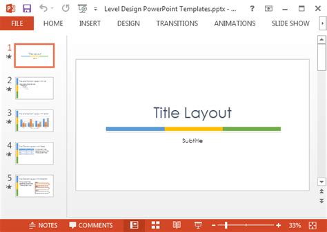 Free Level Design Template For PowerPoint