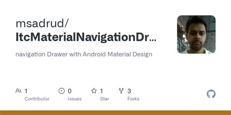 Github Msadrud Itcmaterialnavigationdrawer Navigation Drawer With Android Material Design