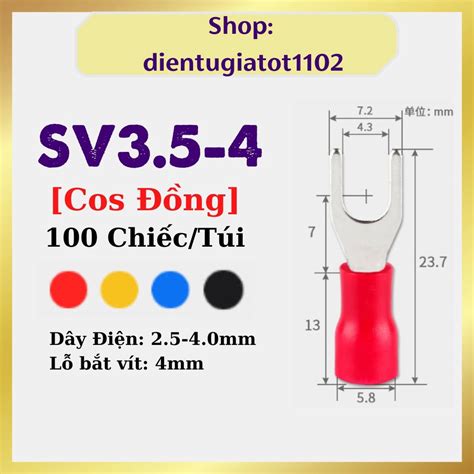 Chiếc đầu cos chữ y sv đầu cos dây điện dùng cho dây điện mm mm Shopee Việt Nam