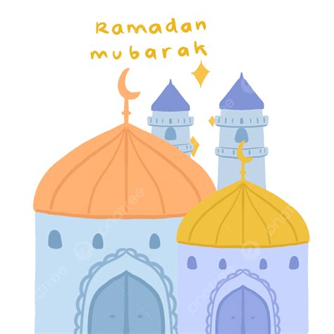 모스크 일러스트와 함께 일러스트 라마단 무바라크 이슬람교 이슬람교도 축제 Png 일러스트 및 Psd 이미지 무료 다운로드 Pngtree