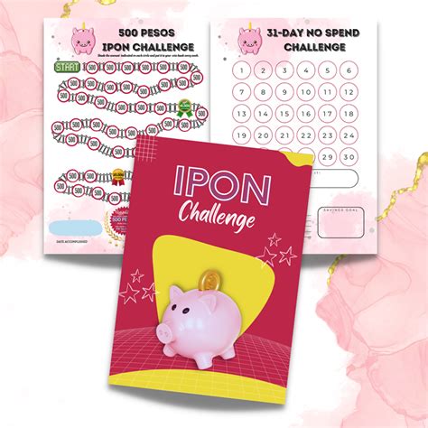 Ipon Challenge Planner Canva Template Pixiepens Ko Fi Shop Ko Fi