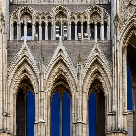 8 A High Gothic Style Cathedral With Pointed Arches And Intricate Stone Carvings2 Generative Ai