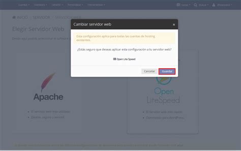 Cambiar Apache Por Openlitespeed En Ferozo Donweb