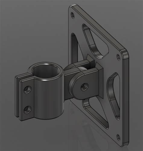 VESA 100x100 Monitor Mount for use with 3/4 In Iron Pipe and Imperial ...