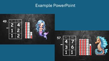 Double Digit Subtraction Without Regrouping With Base Ten Blocks