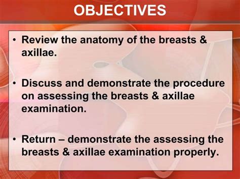 Assessing The Breasts And Axillae Pptx