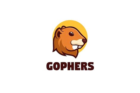 Premium Vector Cute Gophers Mascot Logo Template Premium Vector Cute Gophers Mascot Logo Template