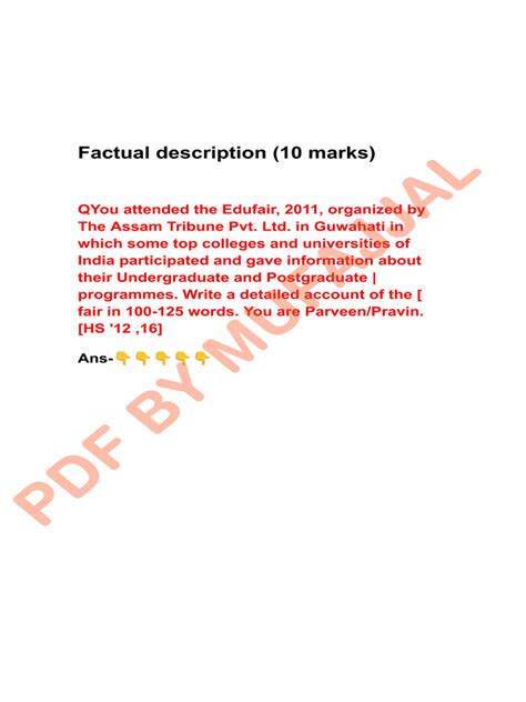 Factual Description 10 Marks Pdf Factual Description 10 Marks Pdf
