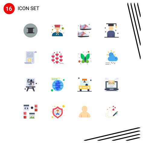 16 Universal Flat Colors Set For Web And Mobile Applications File Scholar Clothing Graduation
