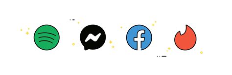 Social Medios De Comunicación Logo Iconos Facebook Gorjeo Instagram