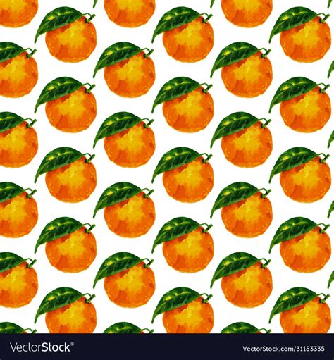 Seamless Pattern With Watercolor Citrus Lemon Vector Image