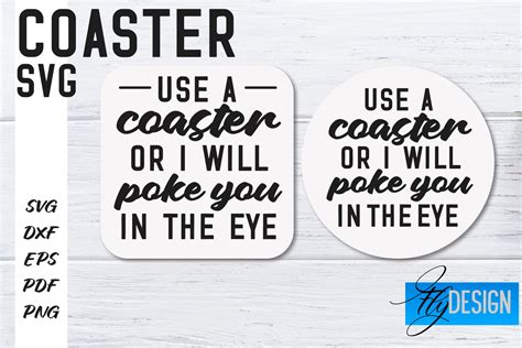 Coasters Svg Coffee Svg Design Funny Quotes By Fly Design