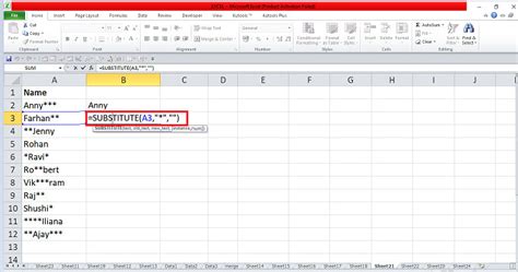 How To Remove All Asterisk Characters From Cells In Excel