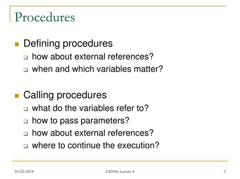 Ppt Programming Language Concepts Cosc 3308 01 Lecture 4 Powerpoint Presentation Id5730362